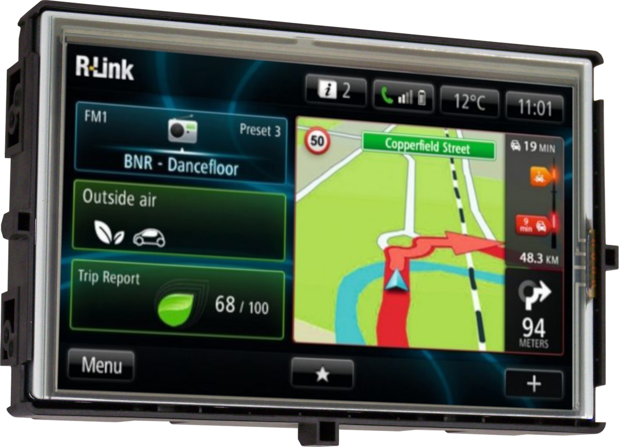 R-LINK Clio 4 screen failure: symptoms and repair